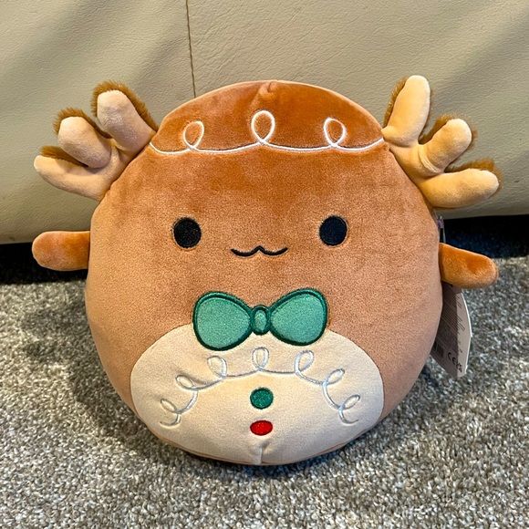 Squishmallows | Toys | Den Brown Gingerbread Axolotl Xmas 223 Original ...